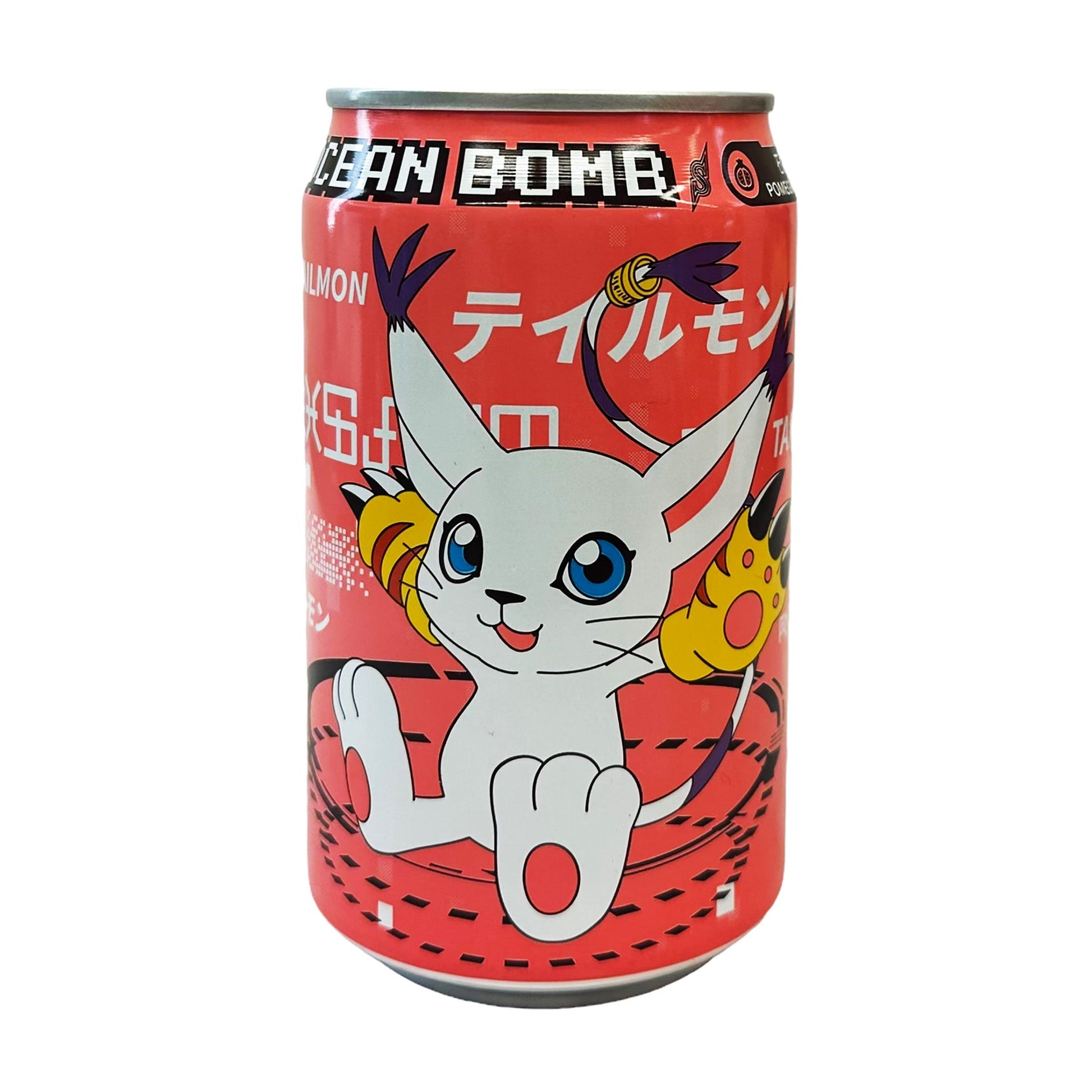 Ocean Bomb Digimon Adventure Tailmon Sparkling Water - Pomegranate (33 ...